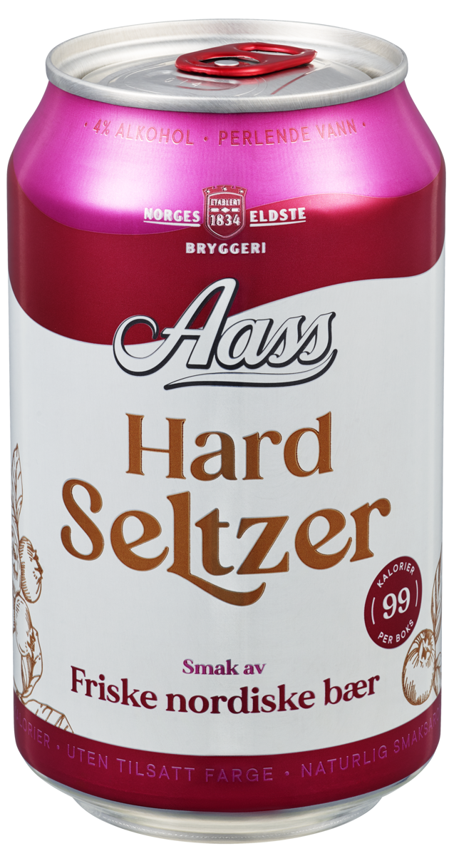 Aass Hard seltzer friske nordiske bær
